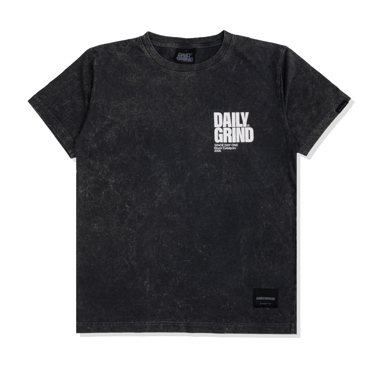 DAILY GRIND BLAZE RETRO WASHED TSHIRT BLACK | Daily Grind Store PH