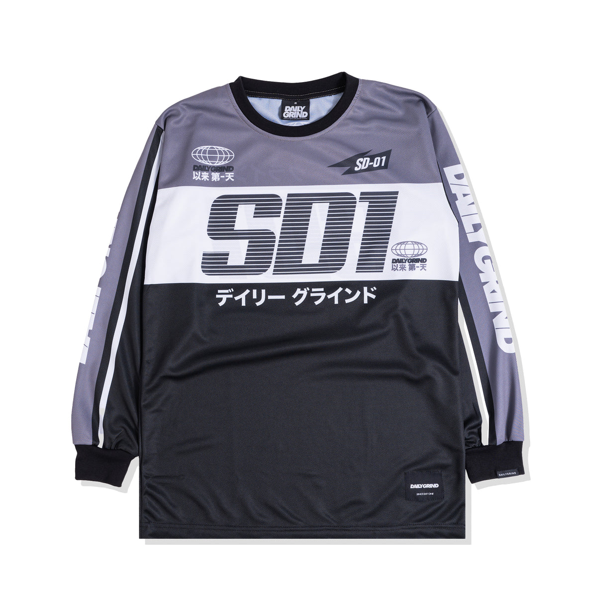 DAILY GRIND MOMENTUM JERSEY LONGSLEEVES BLACK | Daily Grind Store PH