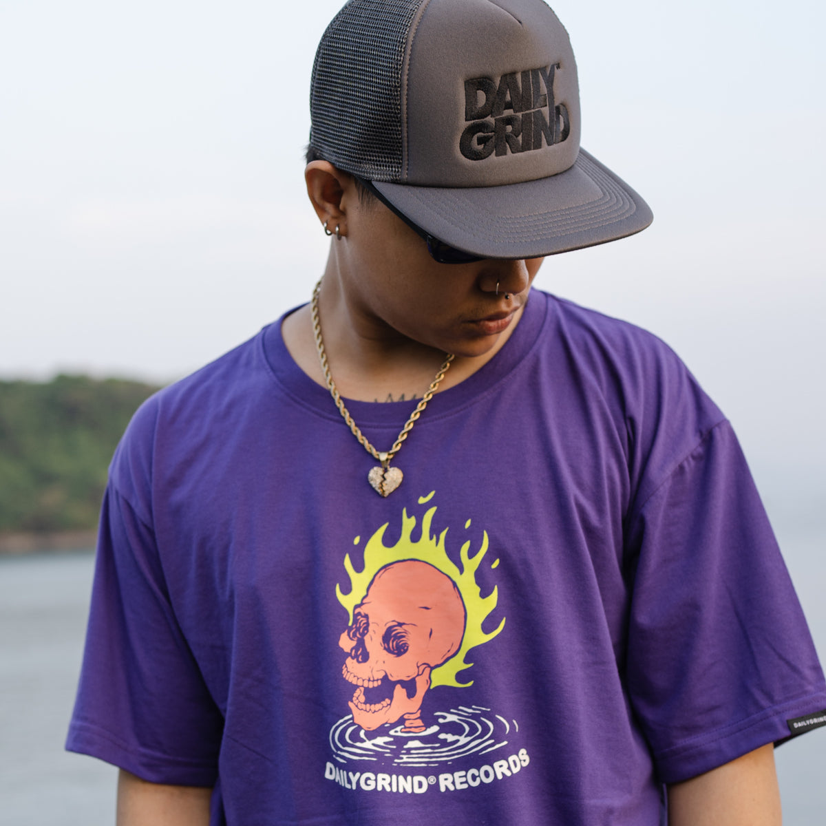 DAILY GRIND FLARING TSHIRT PURPLE | Daily Grind Store PH