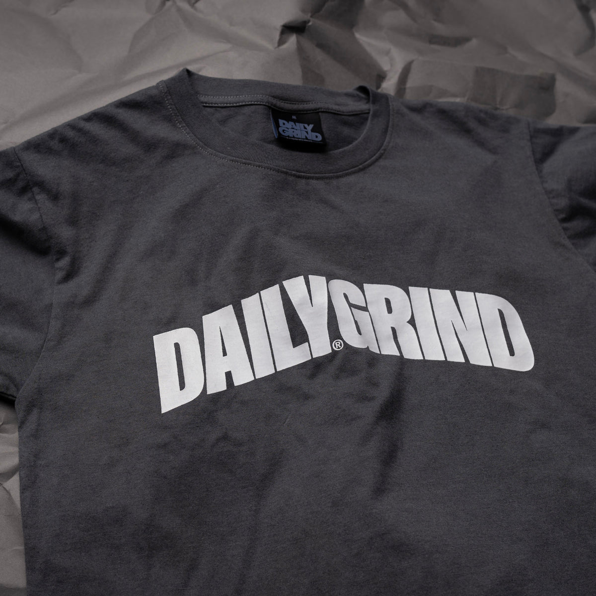 DAILY GRIND VAULTED WASHED TSHIRT GRAY | Daily Grind Store PH