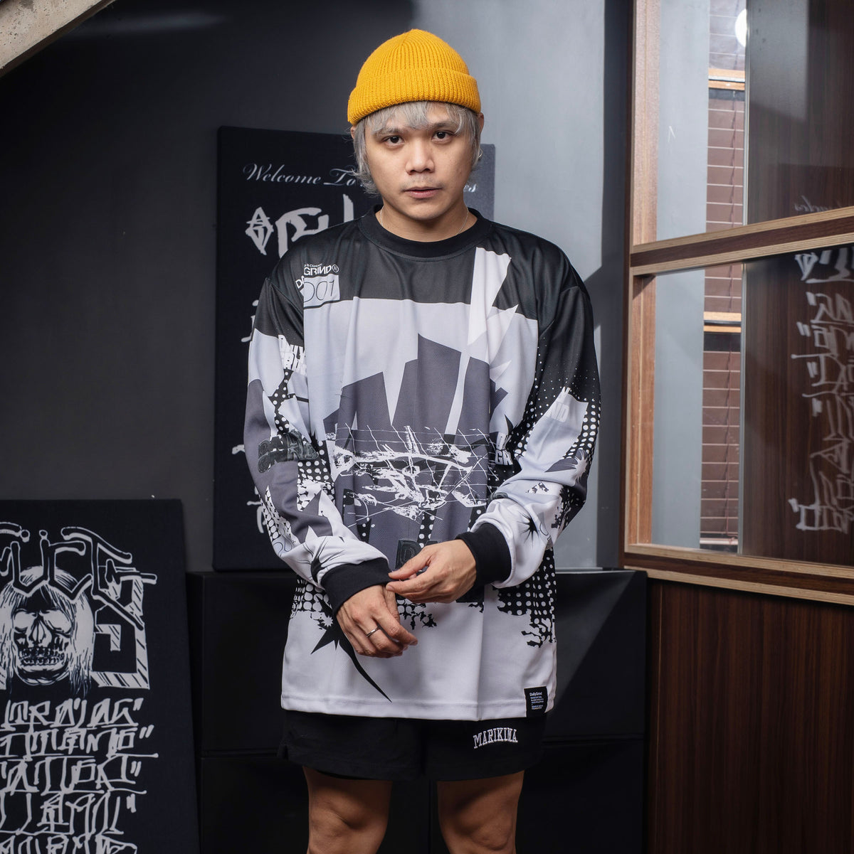 DAILY GRIND OFFSETDREAM JERSEY LONGSLEEVES BLACK | Daily Grind Store PH