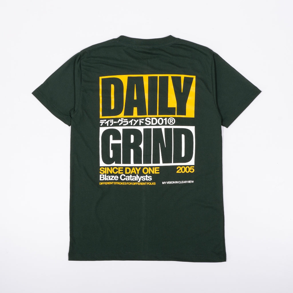 DAILY GRIND BLAZE LAYER TSHIRT MOSS GREEN | Daily Grind Store PH