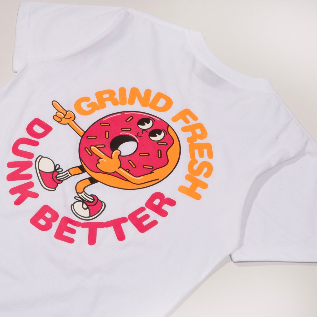 DAILY GRIND DUNK & GRIND TSHIRT WHITE | Daily Grind Store PH