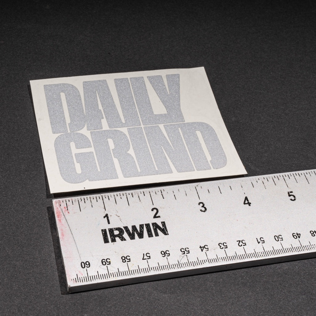 DAILY GRIND ‘BLAZE’ CUTOUT STICKER ON 3M REFLECTIVE STICKER | Daily ...