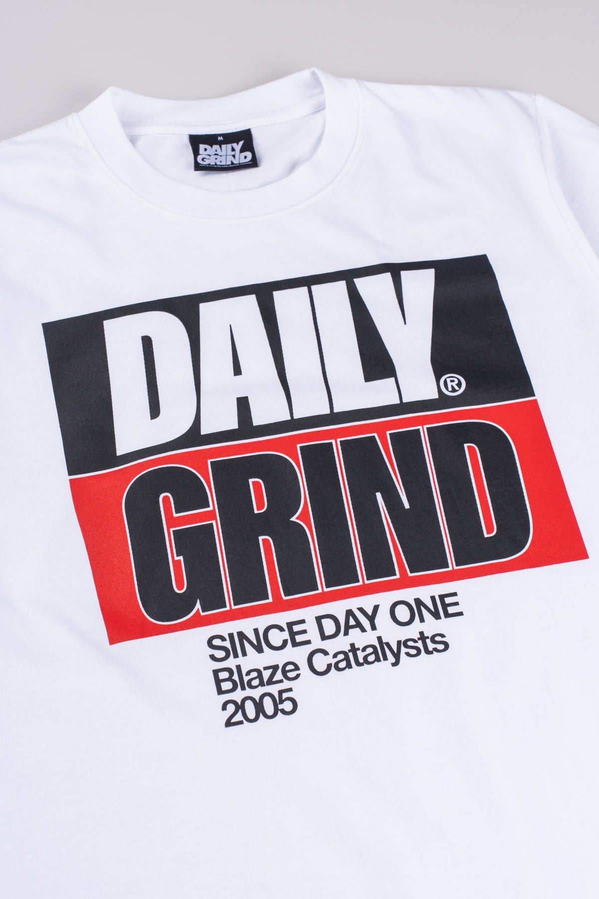 DAILY GRIND BLAZE DUO F TSHIRT WHITE | Daily Grind Store PH